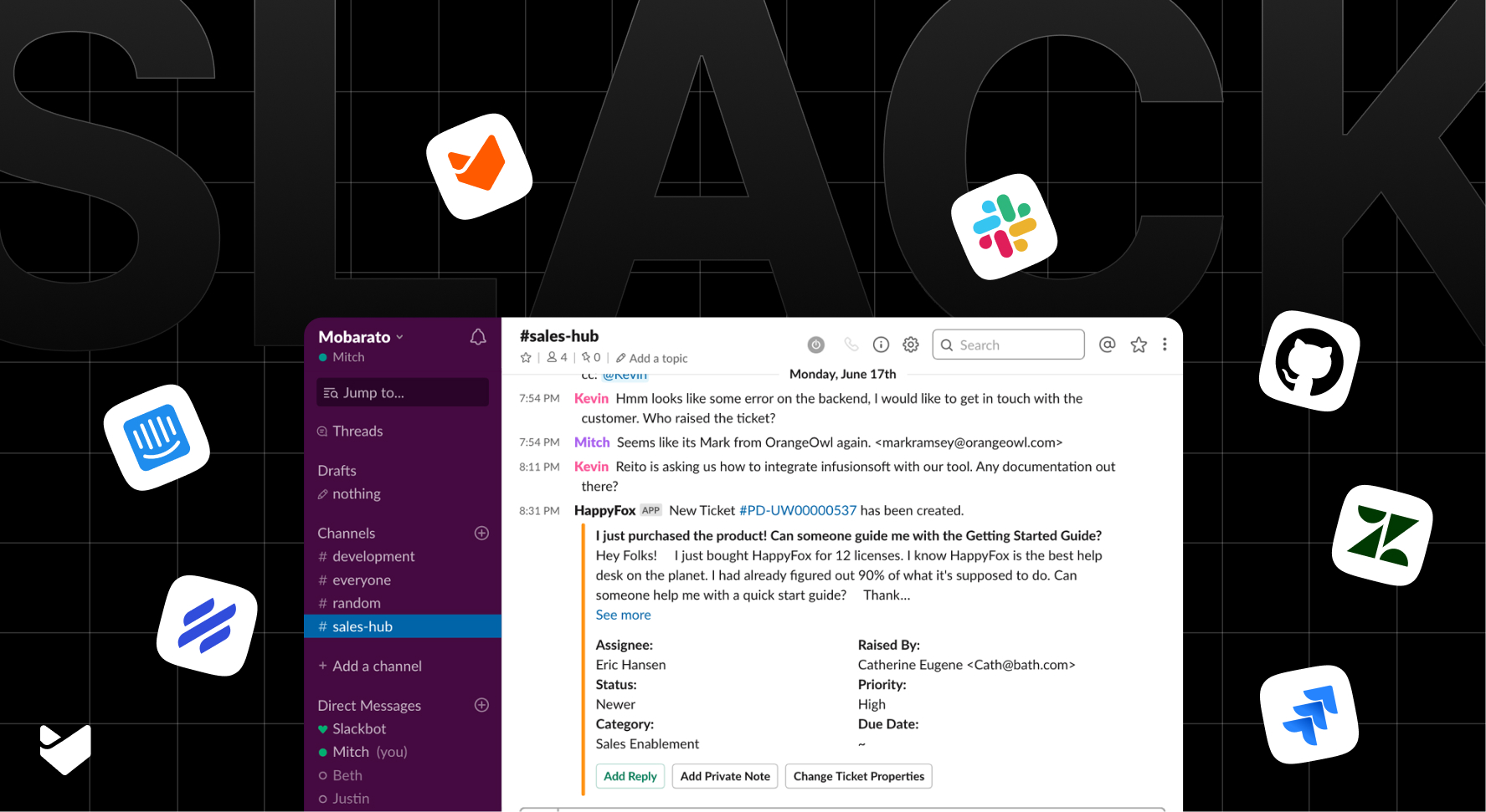 Top 7 Slack Integrations for Internal Support: Zendesk and Beyond